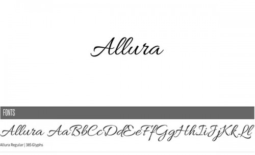 Fonts to Increase Your Text Drive: Allura + Juliette | Blog | Every-Tuesday