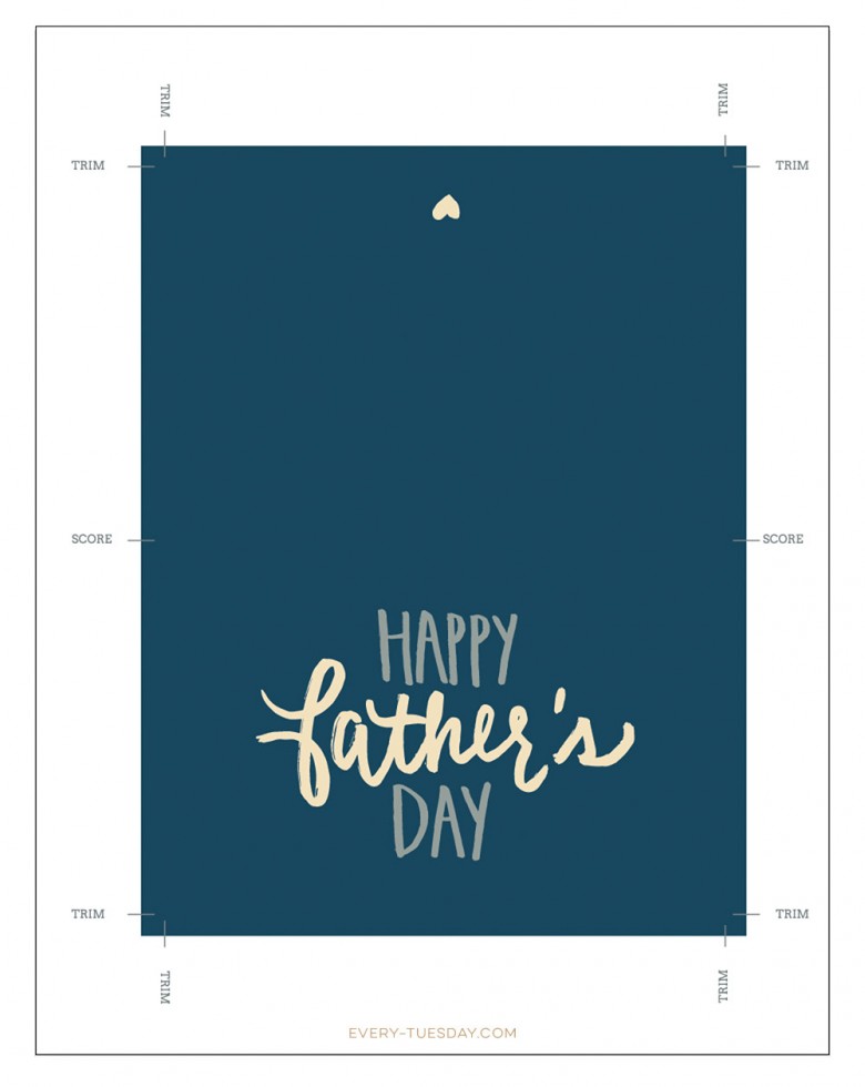 Freebie: Printable Father's Day Card | Blog | Every-Tuesday