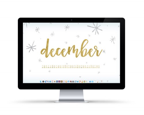 Freebie: Hand Lettered December Desktop Wallpapers | Blog | Every-Tuesday