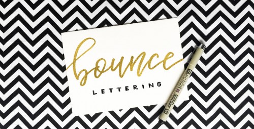 Bounce Lettering Inspiration - Every-Tuesday | Blog | Every-Tuesday