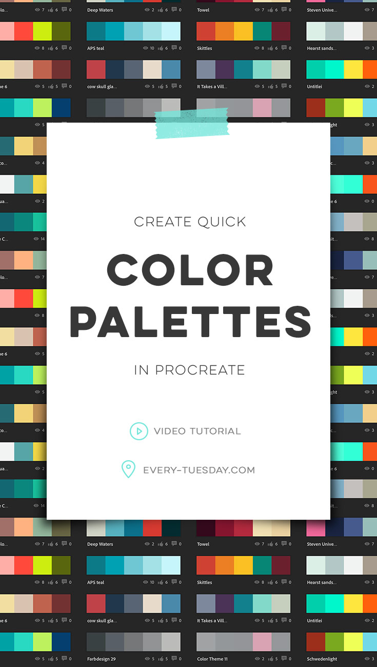 Create Quick Color Palettes In Procreate Every Tuesday Create Quick Color Palettes In Procreate Every Tuesday