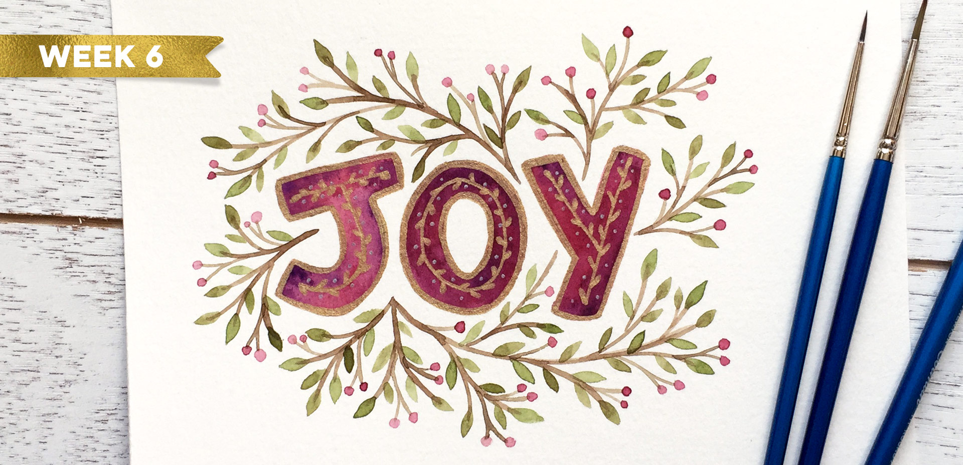 Holiday Hand Lettering Projects: Week 6 - Every-Tuesday | Blog | Every ...