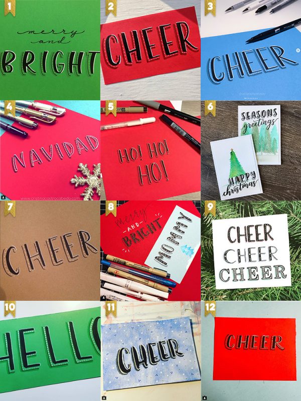 Holiday Hand Lettering Projects Showcase! - Every-Tuesday | Blog ...