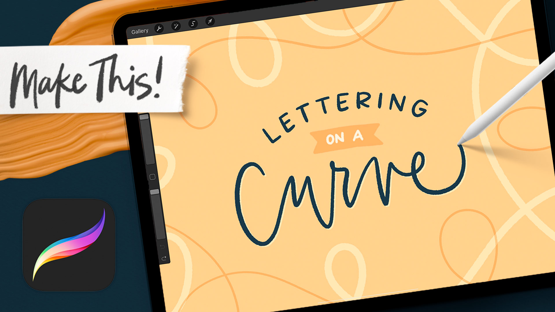 Quick Tip Lettering On A Curve In Procreate Every Tuesday