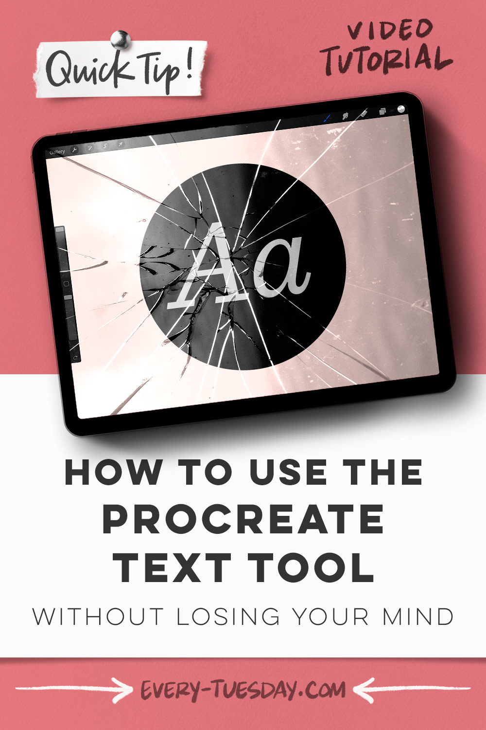How To Use The Procreate Text Tool Without LOSING YOUR MIND Every Tuesday
