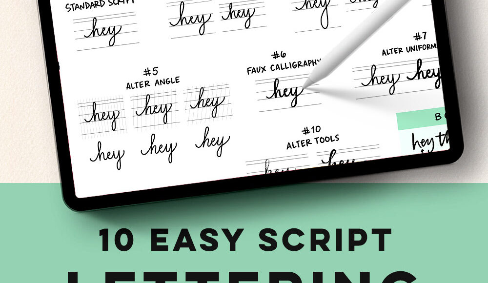10 Script Lettering Styles for Beginners - Every-Tuesday | Blog | Every-Tuesday
